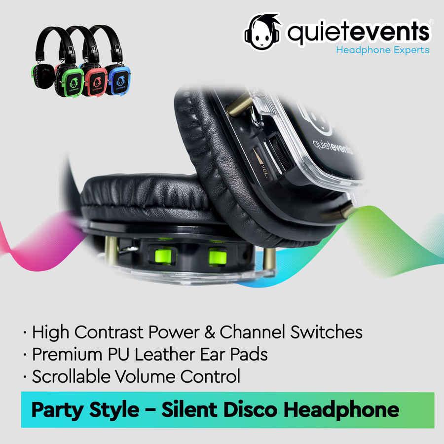 Silent Disco Headphones – Quiet Events Silent Disco